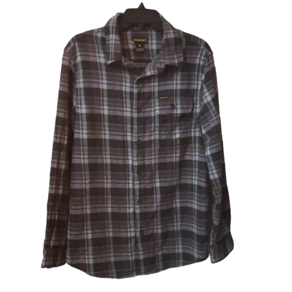 Stanley | Shirts | Stanley Gray Flannel Red Meduim | Poshmark